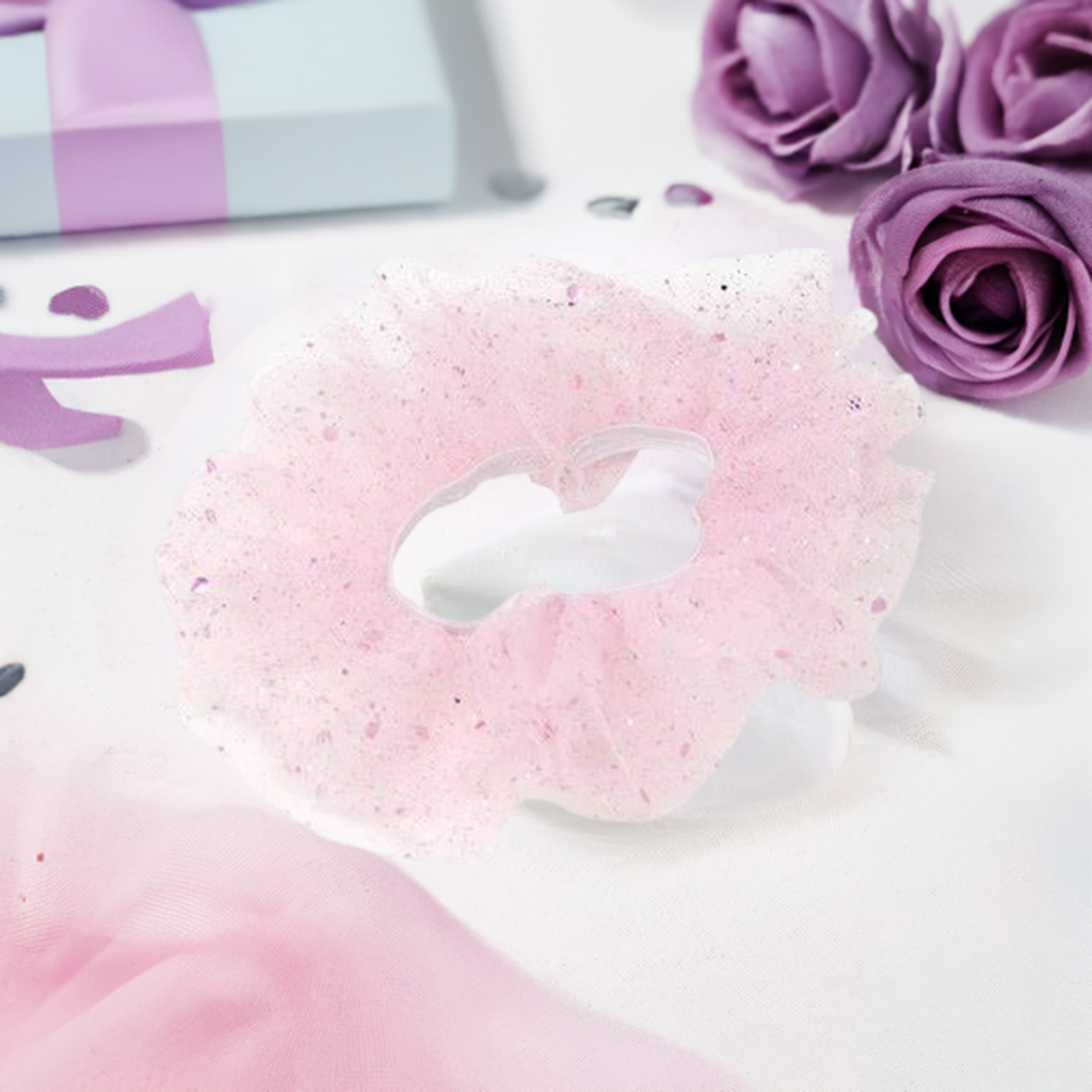 Pink Poppy Ballerina Hair Scrunchie – relevé dance collective